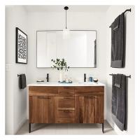 China Apartment Bathroom Vanity Combo with Mirror Customized Waterproof Modern Cabinets for sale