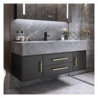 China Modern Bathroom Vanity Combo with Waterproof Function and Customized Plywood Carcase for sale