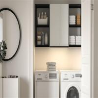 China Custom Color YALIG Modern Laundry Cabinet Vanity Closet with Optional Sink and Basket for sale