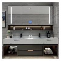 China Artificial Quartz Top Wall Mounted Vanity in EUROPEAN Design Style for Apartment Design for sale