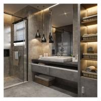 China Artificial Quartz Top Wall Mounted Vanity in EUROPEAN Design Style for Apartment Design for sale