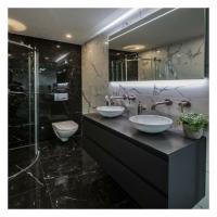China Artificial Quartz Top Wall Mounted Vanity in EUROPEAN Design Style for Apartment Design for sale
