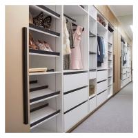 China Metal Sliding Closet Doors for End Design European Style Solid Wood Wardrobe in Black for sale