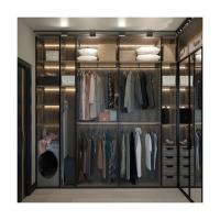 China Home Bedroom Set Furniture Customized Glass Sliding Door Wardrobe with Modern Design for sale