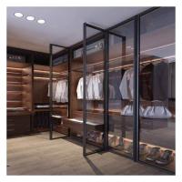 China Home Bedroom Set Furniture Customized Glass Sliding Door Wardrobe with Modern Design for sale