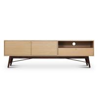 China Modern Grey Curved Corner Glass TV Stand for Living Room Elegant and Customizable for sale