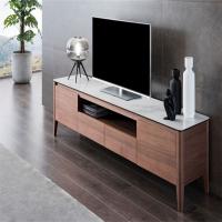 China Modern Grey Curved Corner Glass TV Stand for Living Room Elegant and Customizable for sale