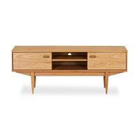 China Modern Grey Curved Corner Glass TV Stand for Living Room Elegant and Customizable for sale