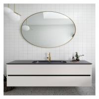 China Minimalist Wooden Bathroom Cabinet with Matte Lacquer Coating and Customizable Design for sale
