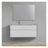 China Minimalist Wooden Bathroom Cabinet with Matte Lacquer Coating and Customizable Design for sale