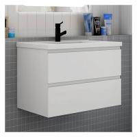 China Minimalist Wooden Bathroom Cabinet with Matte Lacquer Coating and Customizable Design for sale