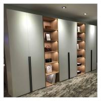 China Black Wood Closet Bedroom Smart Wardrobe Cabinet Italy Style for Your Elegant Bedroom for sale