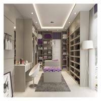 China Custom Bedroom Furniture Modern-Style Wooden Walk In Wardrobe Closet with Foldable Design for sale