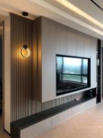 China 2022 Home Interior Wooden TV Cabinet Stand with Storage Function and Customize Size for sale