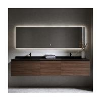 China Customized Designs Wall Mounted Double Sink Bathroom Vanity Furniture for in Market for sale