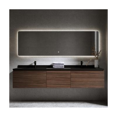 China Customized Designs Wall Mounted Double Sink Bathroom Vanity Furniture for in Market for sale