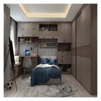 China Customized Wooden Modern Walk In Wardrobe with High End Lacquer Panel Storage Solution for sale