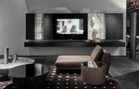 China Wood Style PANEL Living Room TV Unit and Coffee Table Set for Apartment Entertainment for sale
