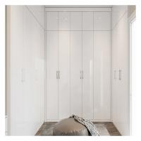 China Bedroom Furniture Customized Modern Minimalist Glossy Lacquer Wooden Walk in Closet for sale