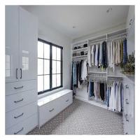 China Bedroom Furniture Customized Modern Minimalist Glossy Lacquer Wooden Walk in Closet for sale