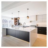China Waterproof Fireproof Customized Design Full Furniture Modern Glossy Kitchen Cabinets for Apartment for sale