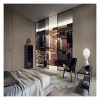 China Solid Color Matte Lacquered Bedroom Plywood Wardrobe for Apartment Home Furniture for sale