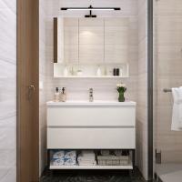 China Directly Sale Modern Style Waterproof Bathroom Vanity with Sink Waterproof and Modern for sale
