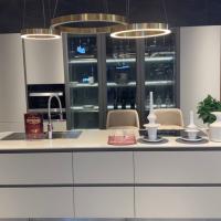 China Kitchen Pantry Cabinets with Quartz Stone Countertop and Drawer Basket by YALIG 2024 for sale