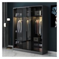 China Supermarket Wardrobe Storage Cabinet with Customized Glass Sliding Door Functionality for sale