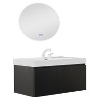 China Customized Width E1 Environment Standard Modern Design Wall Hung Bathroom Floating Vanity for sale