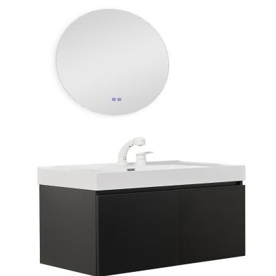 China Customized Width E1 Environment Standard Modern Design Wall Hung Bathroom Floating Vanity for sale