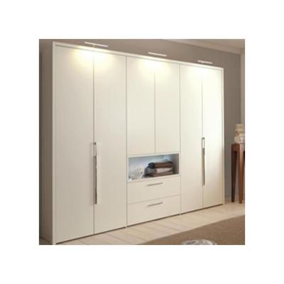 China Wooden Stylish Minimalist Dark Lacquer Matte Modern Bedroom Wardrobe With Pull Out Doors for sale