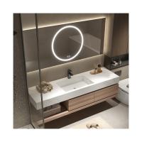 China Directly Sale CAD/3D Bathroom Vanity with Sink Waterproof and PVC/Lacquer Finish for sale