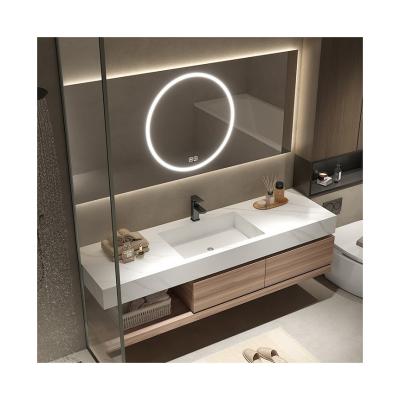 China Directly Sale CAD/3D Bathroom Vanity with Sink Waterproof and PVC/Lacquer Finish for sale