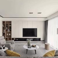 China Adjustable Wooden Wall Mounted TV Stand Unit for Luxury Modern Living Room Design for sale