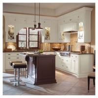 China Kitchen Carcass Material E1 Particleboard American Style Custom Design Kitchen Cabinet for sale