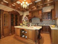 China Kitchen Carcass Material E1 Particleboard American Style Custom Design Kitchen Cabinet for sale