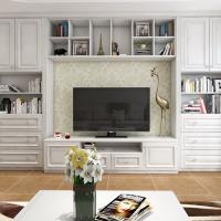China Clean Lines Whole Wall Storage Cabinet for Living Room Furniture Modern Shaker Style TV for sale