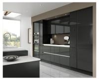 China Minimalist Design Modern Kitchen Cabinet Accessories Veneer and Lacquer Finished Doors for sale