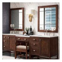 China Dark Walnut Waterproof Lacquer Bathroom Vanity in Traditional Design 38-46 in Width for sale
