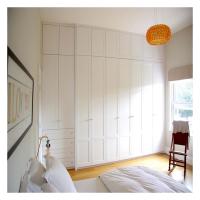 China Home Bedroom Set Furniture High End Design Pure White Matte Lacquered Solid Wood for sale