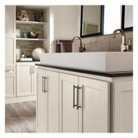 China Shaker Style White Lacquer Super Waterproof Large Size Bathroom Cabinet Vanity Combo for sale