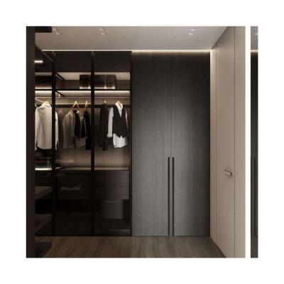 China Contemporary Design Style Bedroom Wardrobes with Customized Glass Doors Manufactured for sale
