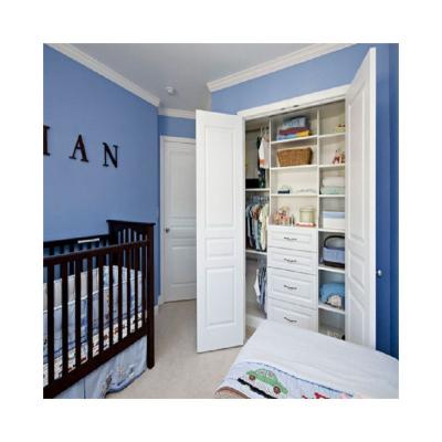 China Adjustable Height European Style Luxury Bedroom Wardrobe Cabinet Made of MR HDF Board for sale