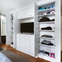 China High End Wooden Open Design Walk-in Wardrobe Closet for Bedroom in Contemporary Style for sale