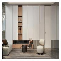 China Customisable end White Melamine Finished PANEL Wood Style Wardrobe for Master Bedroom for sale