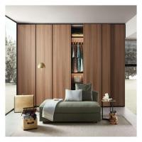 China Customisable end White Melamine Finished PANEL Wood Style Wardrobe for Master Bedroom for sale