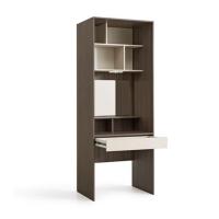 China Master Bedroom White Solid Wood Wardrobe with Dressing Table in Lacquered Finish for sale