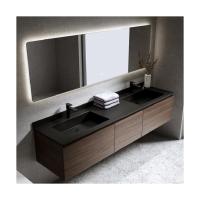 China Modern Design Style Bathroom Double Vanity with and Particleboard Carcase Material for sale