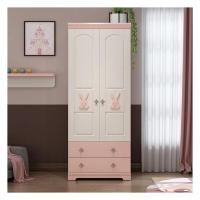 China Cute Animal Decoration Solid Wood Wardrobe for Home Furniture and Eco-friendly Design for sale